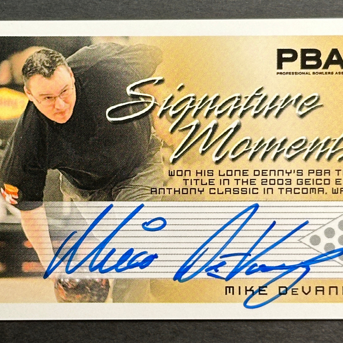 Mike DeVaney 2007 Rittenhouse Signature Moments PBA Autograph Bowling – Inside Bowling