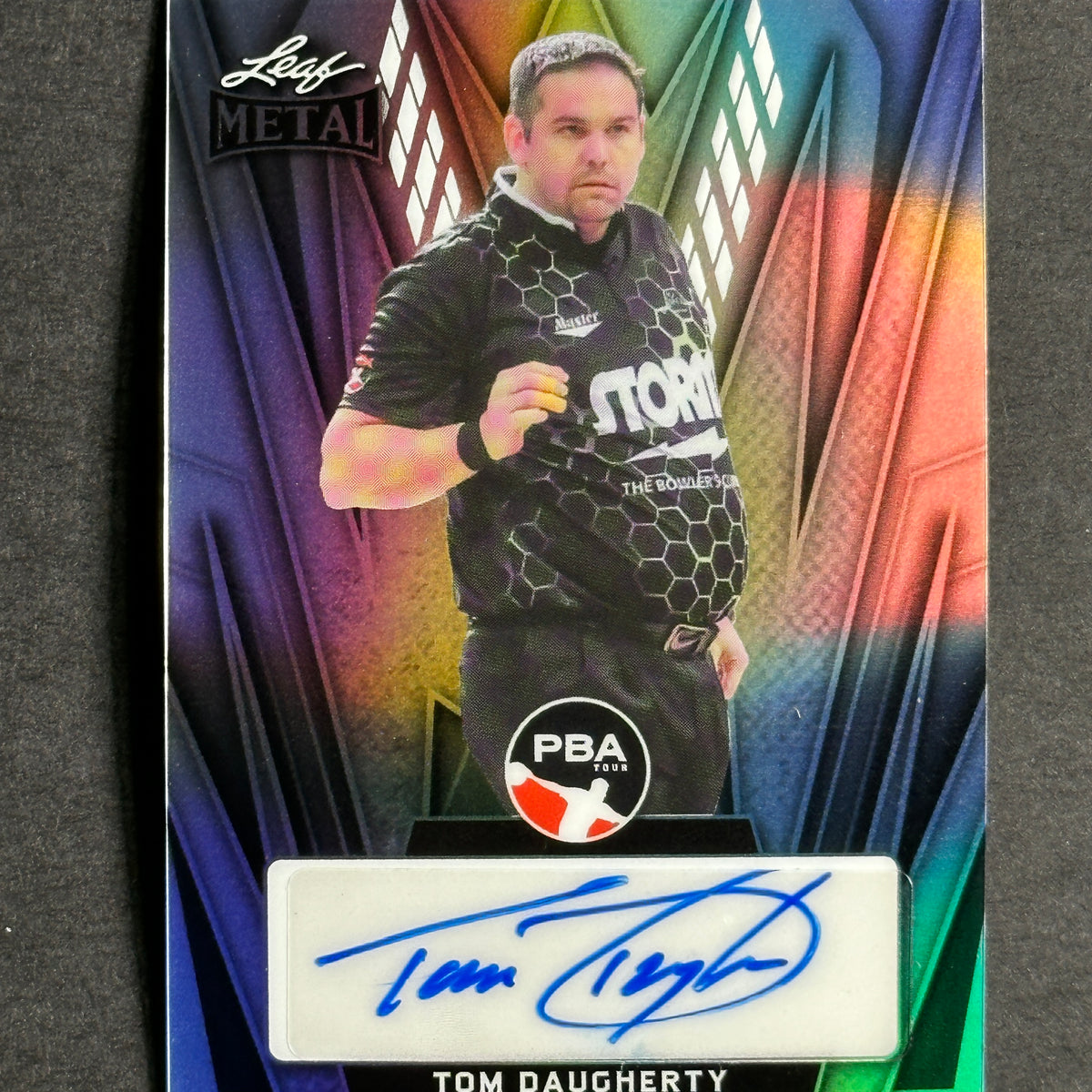 2024 Leaf Metal PBA Trading Card Auto Tom Daugherty /49 – Inside Bowling