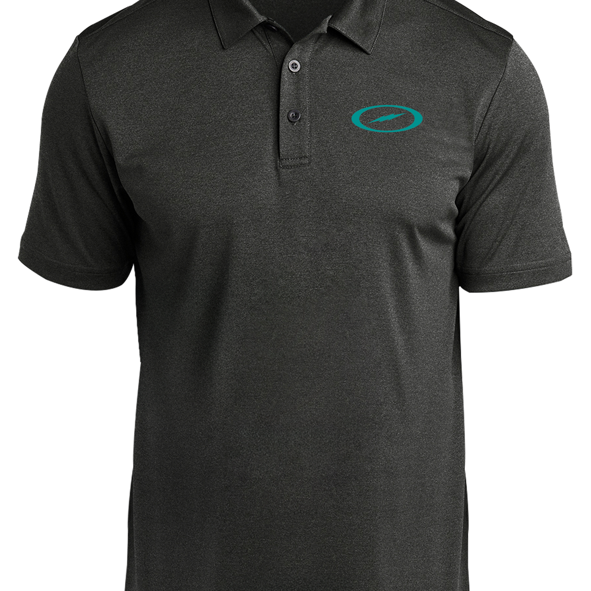 Storm Bolt Teal Prime Polo Black Heather – Inside Bowling