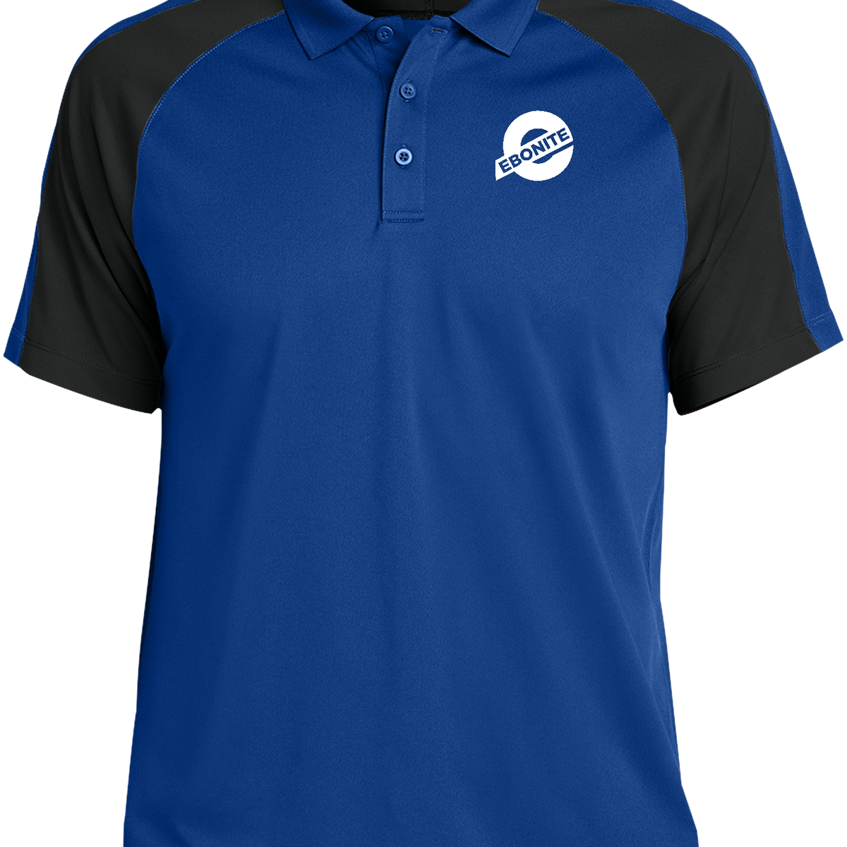 Ebonite New Logo Tournament Polo Royal/Black – Inside Bowling