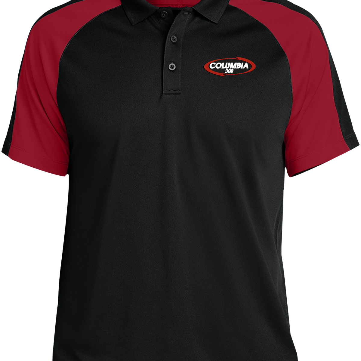 Columbia 300 90's Tournament Polo Black/Red – Inside Bowling