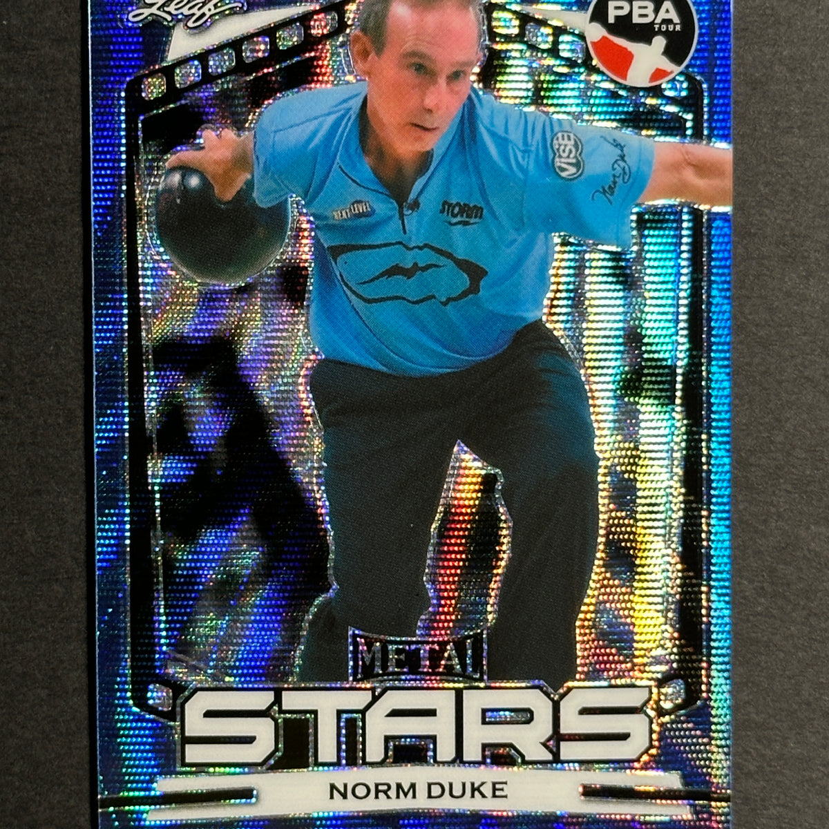2024 Leaf Metal Stars PBA Trading Card Norm Duke Blue Wave /10 SP ...