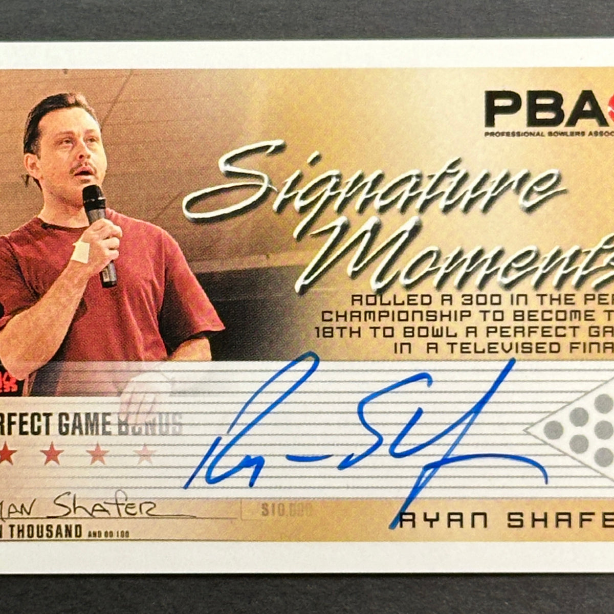 Ryan Shafer 2007 Rittenhouse Signature Moments PBA Autograph Bowling C ...