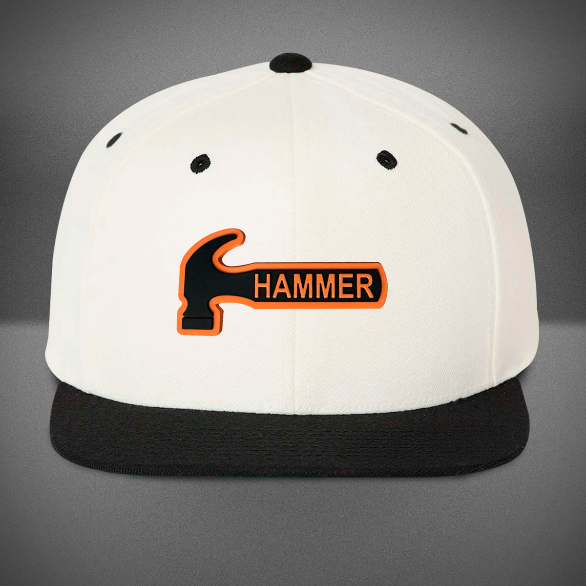 Hammer Flat Bill Snapback Cap Natural/Black – Inside Bowling