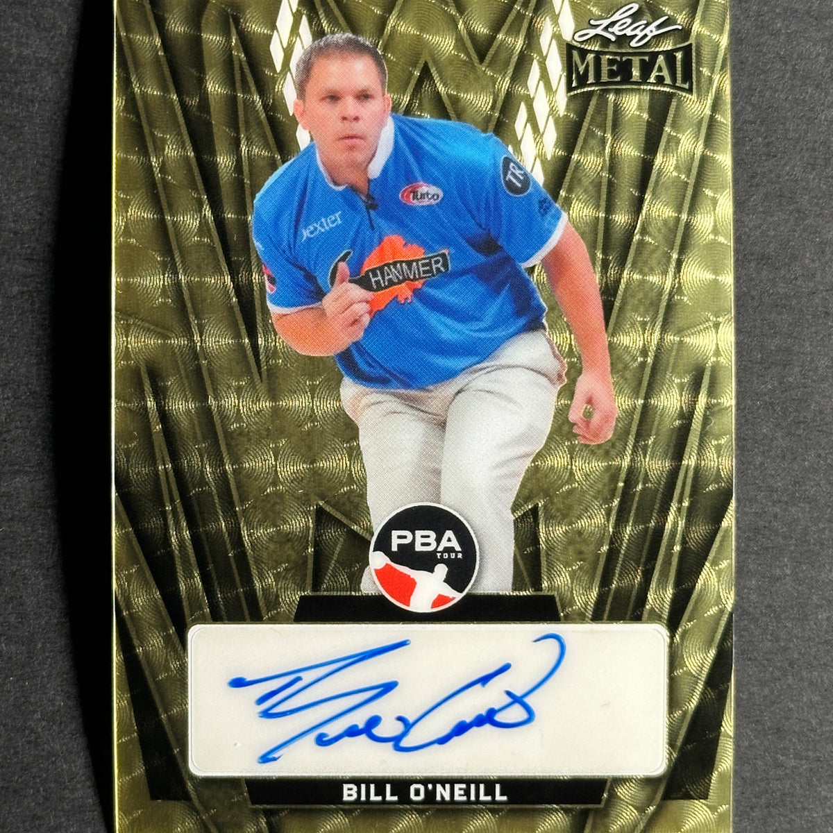 2024 Leaf Metal PBA Trading Card Bill O'Neill Gold Vinyl 1/1 Auto ...