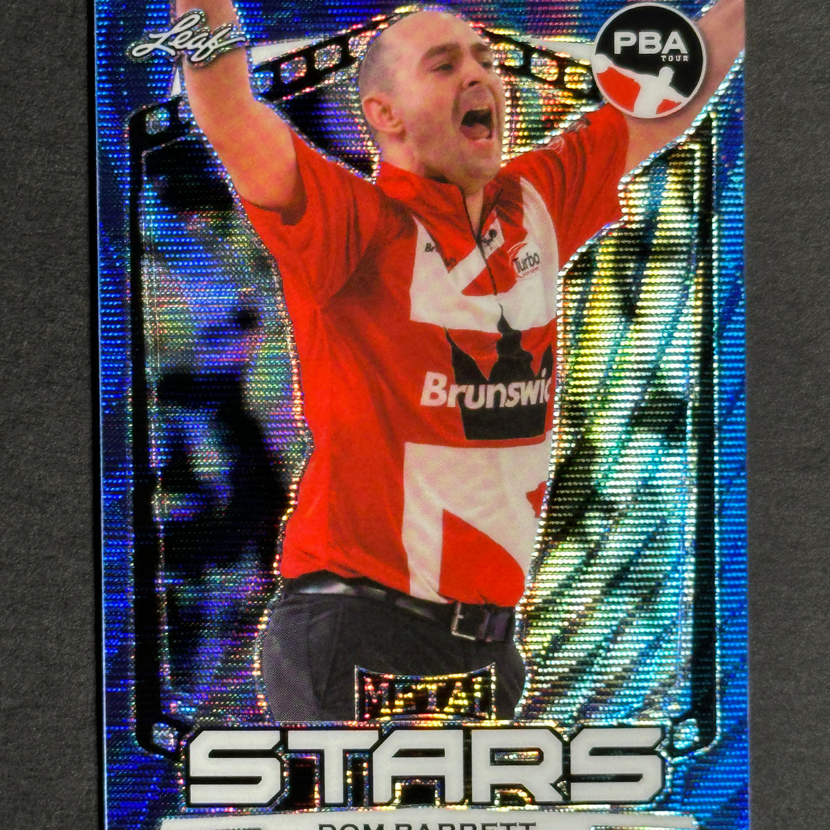 2024 Leaf Metal Stars PBA Trading Card Dominic Barrett Blue Wave /10 ...