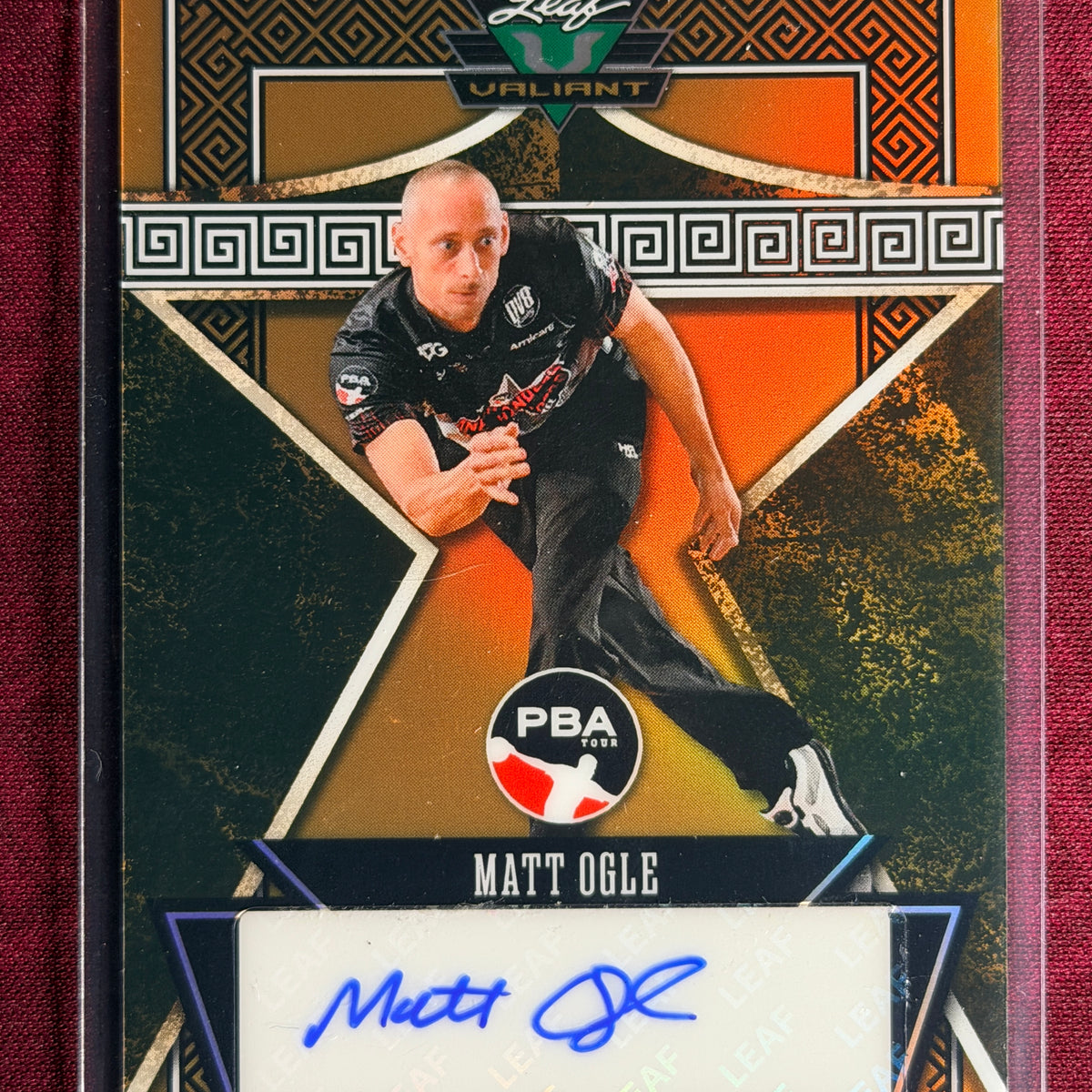 2025 Leaf Eclectic PBA Matt Ogle Valiant Gold 1/1 Auto ULTRA RARE ...