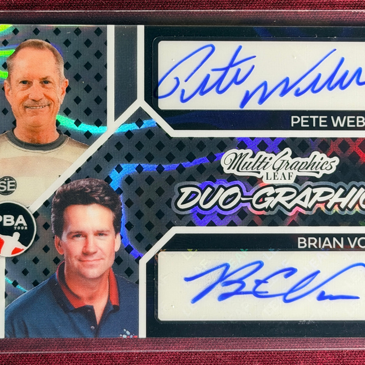 2025 Leaf Eclectic PBA Pete Weber & Brian Voss Duo Graphic Auto /10 ...