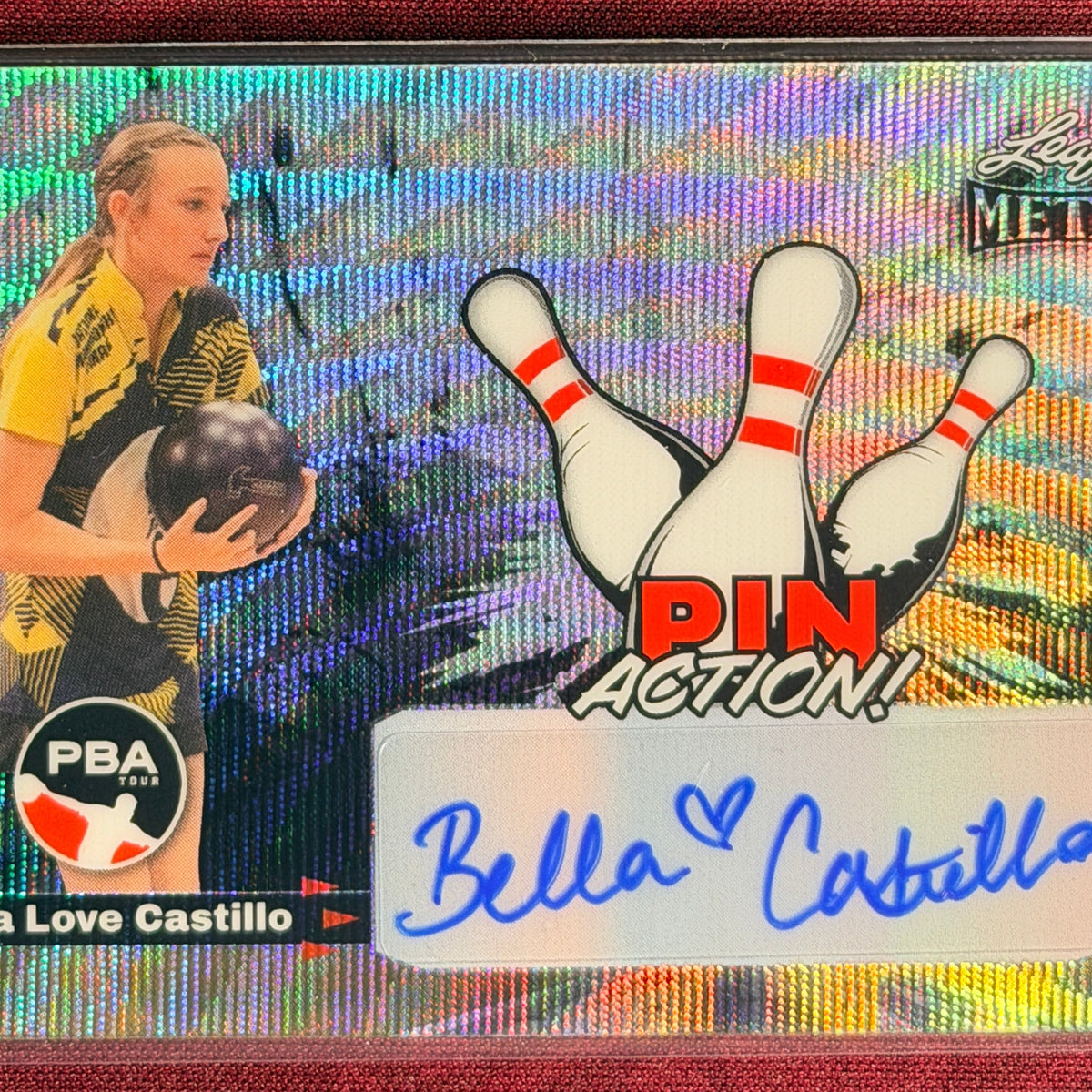 2024 Leaf Metal PBA Bella Love Castillo Pin Action Auto 30/49 – Inside ...
