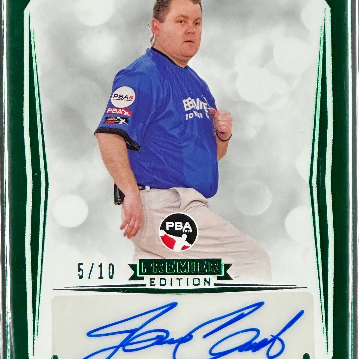 2023 Leaf PBA Trading Card Jason Couch Green Auto /10 SSP – Inside Bowling