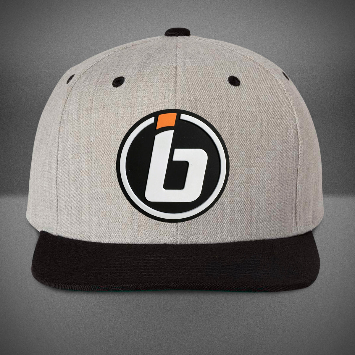 Inside Bowling Flat Bill Snapback Cap Heather/Black