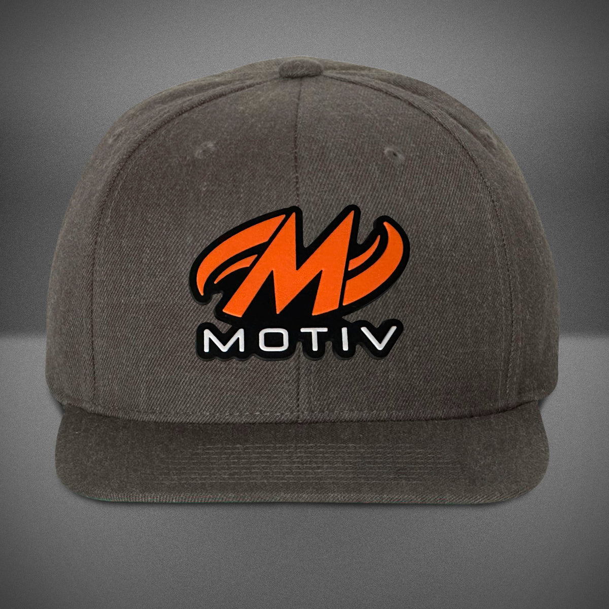 Motiv Flat Bill Snapback Cap Dark Heather – Inside Bowling