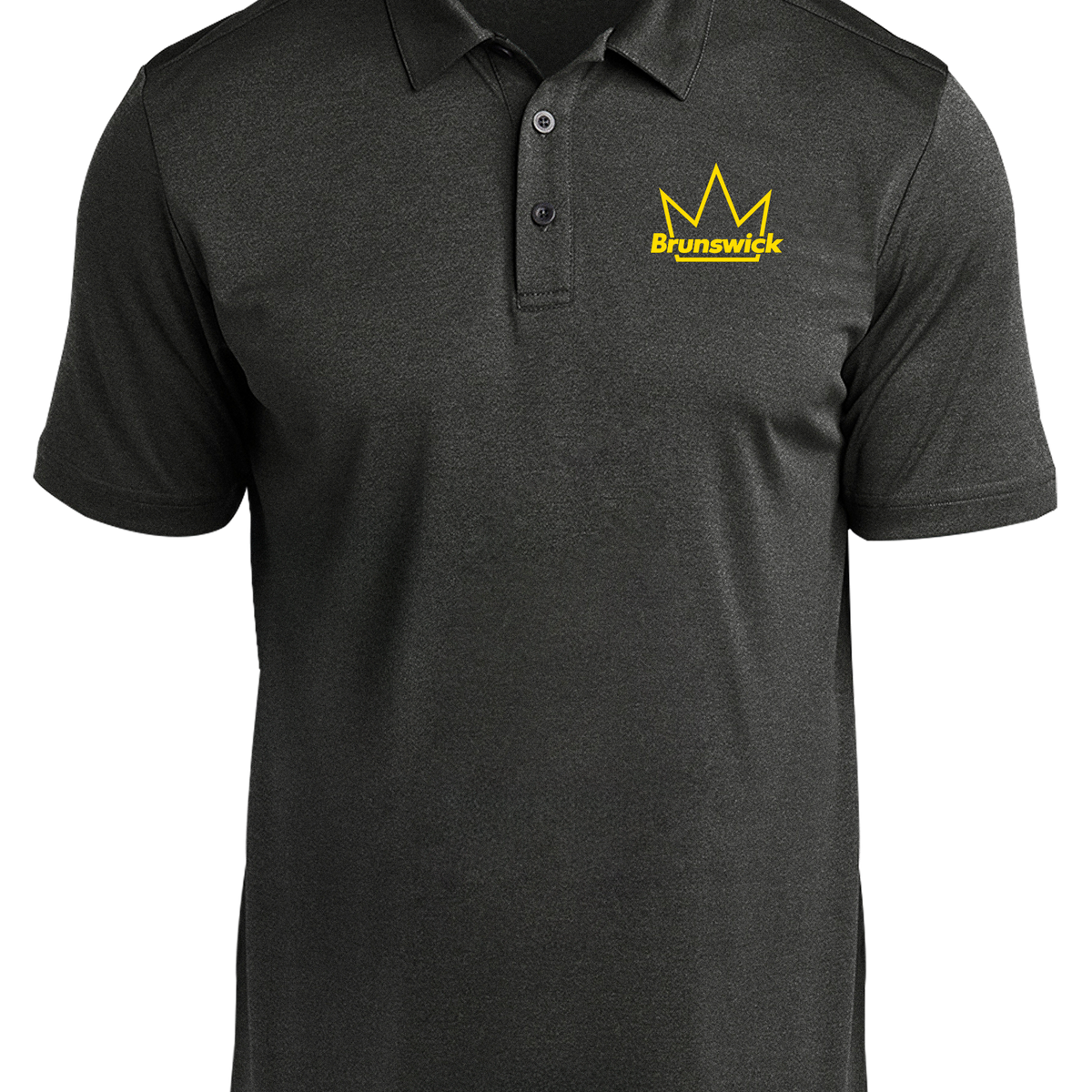 Brunswick Crown Prime Polo Black Heather – Inside Bowling