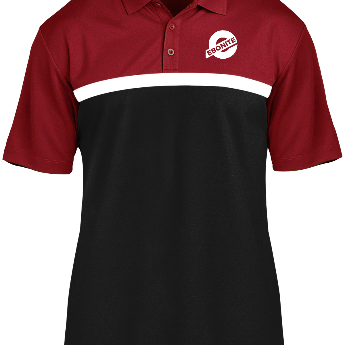 Ebonite Competitor Polo Red/White/Black – Inside Bowling