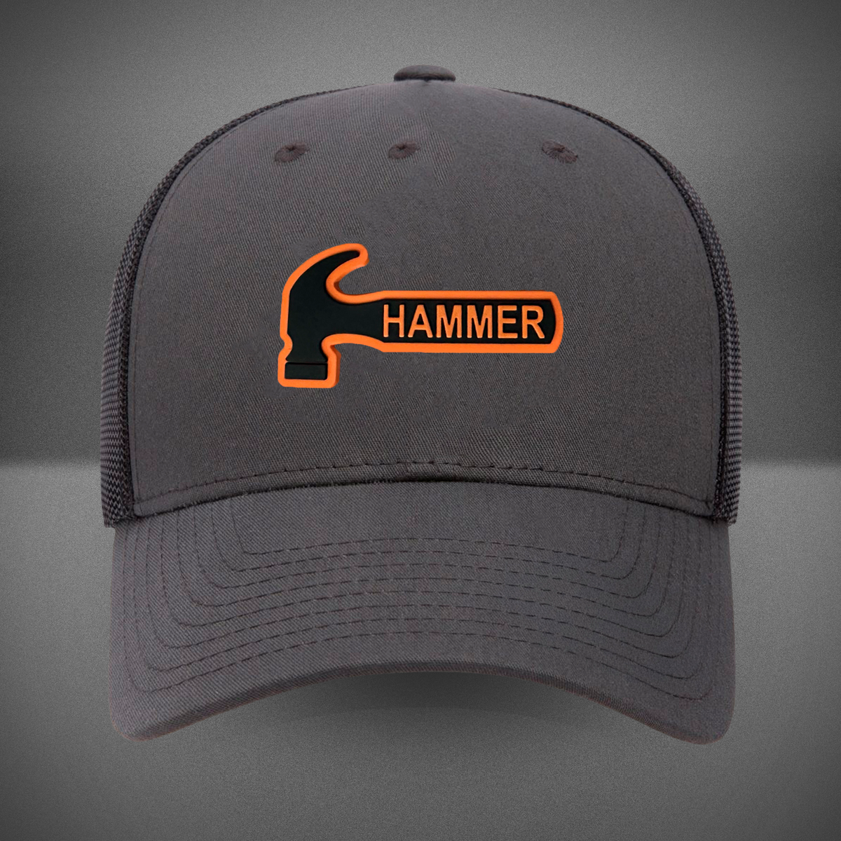 Hammer Retro Trucker Hat Charcoal/Black – Inside Bowling
