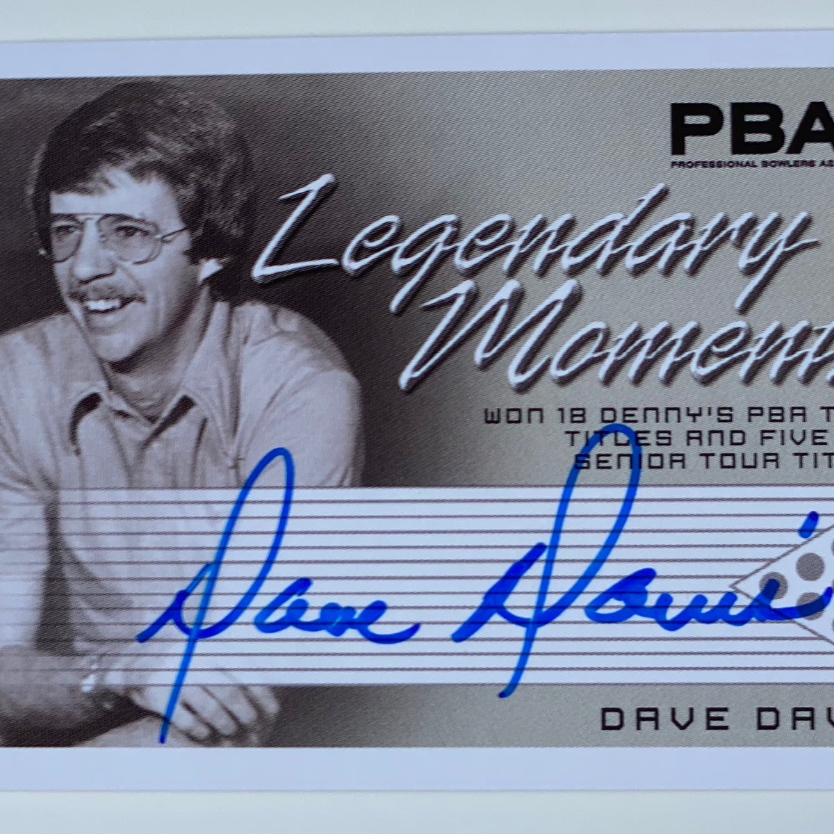 Dave Davis 2008 Rittenhouse PBA Legendary Moments Autograph Bowling Ca ...