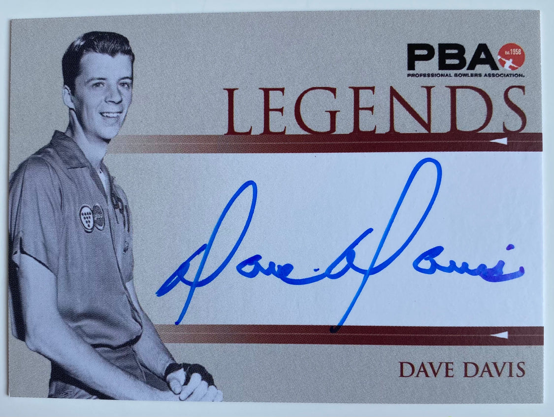 Dave Davis 2008 Rittenhouse PBA Legends Autograph Bowling Card – Inside ...