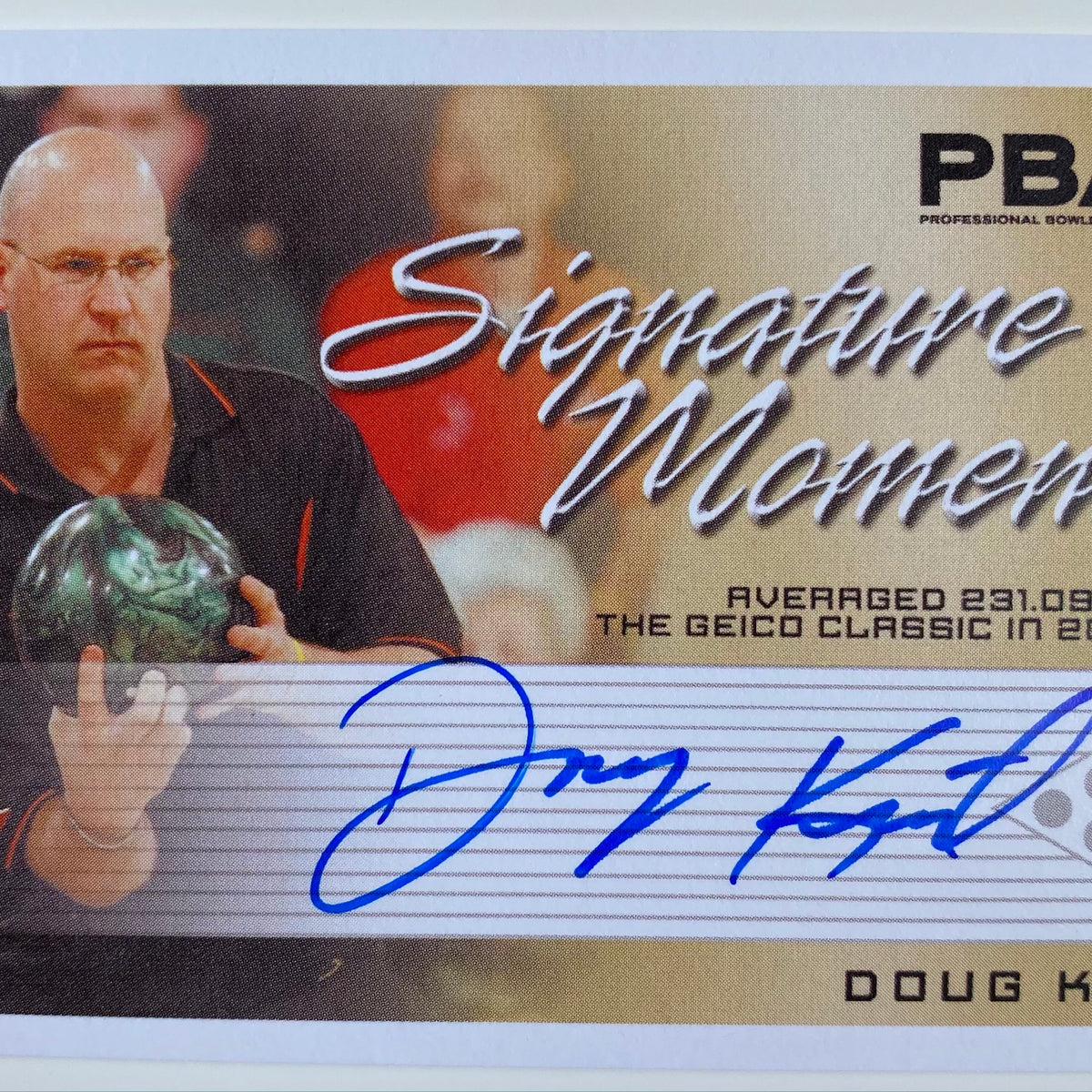 Doug Kent 2007 Rittenhouse PBA Signature Moments Autograph Bowling Car ...